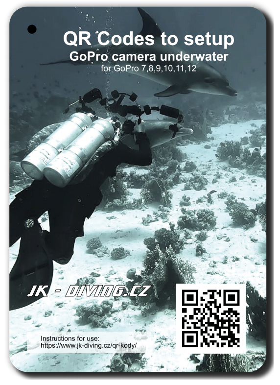 QR codes to setup GoPro camera underwater